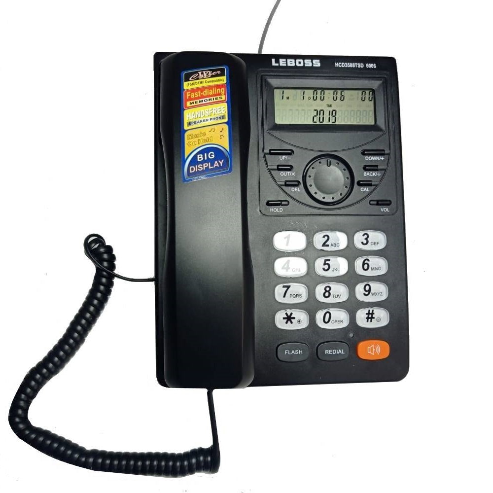 Telefono Alambrico Leboss HCD3588 Identificador y Altavoz – eTechy SAS