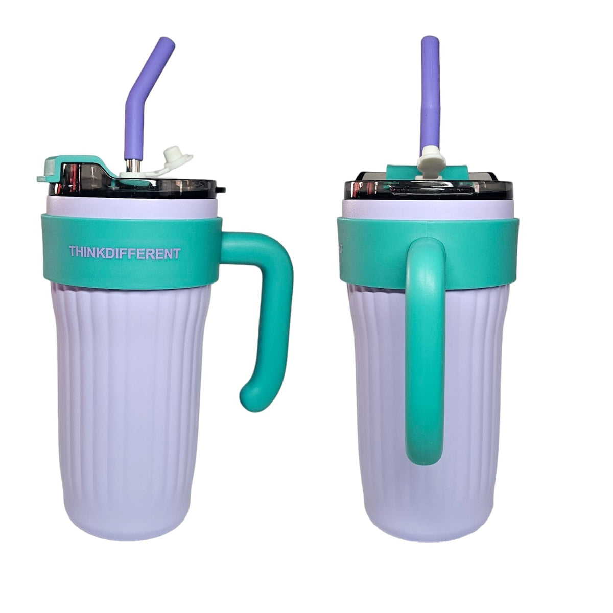 Termo Térmico Pitillo Acero Inoxidable 860ML Lila – eTechy SAS